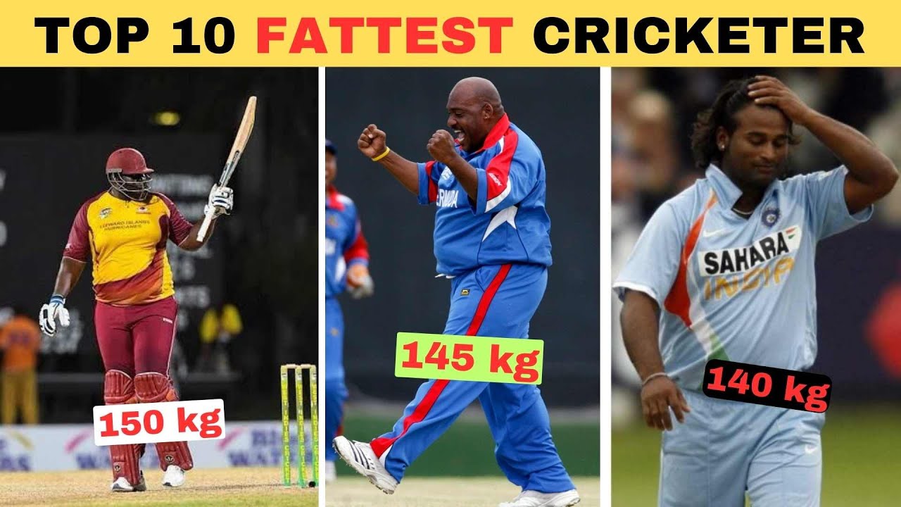 TOP 10 Fattest Cricketer in world - YouTube