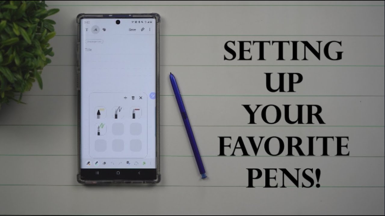 How To Set Your Favorite Pens - Galaxy Note 10/10+ [HIDDEN TRICK] - YouTube