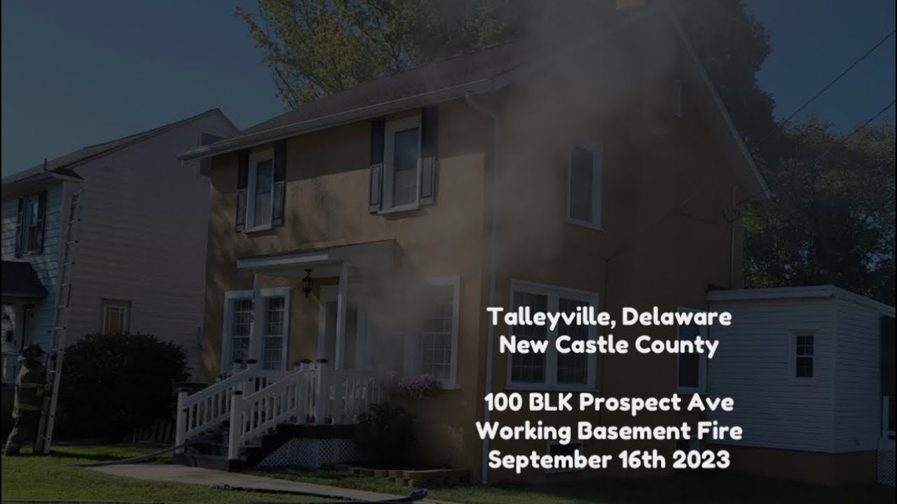 WORKING FIRE AUDIO-Talleyville, Delaware 100 BLK Prospect Ave September ...