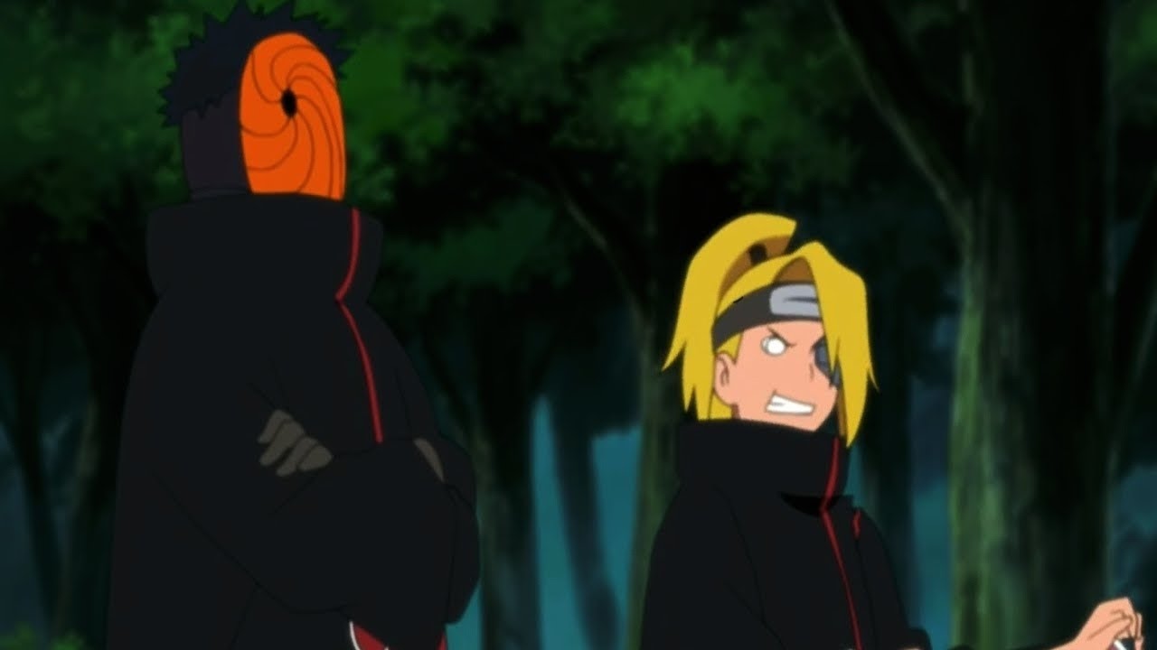Deidara wants to see Tobi's face when he eating - YouTube