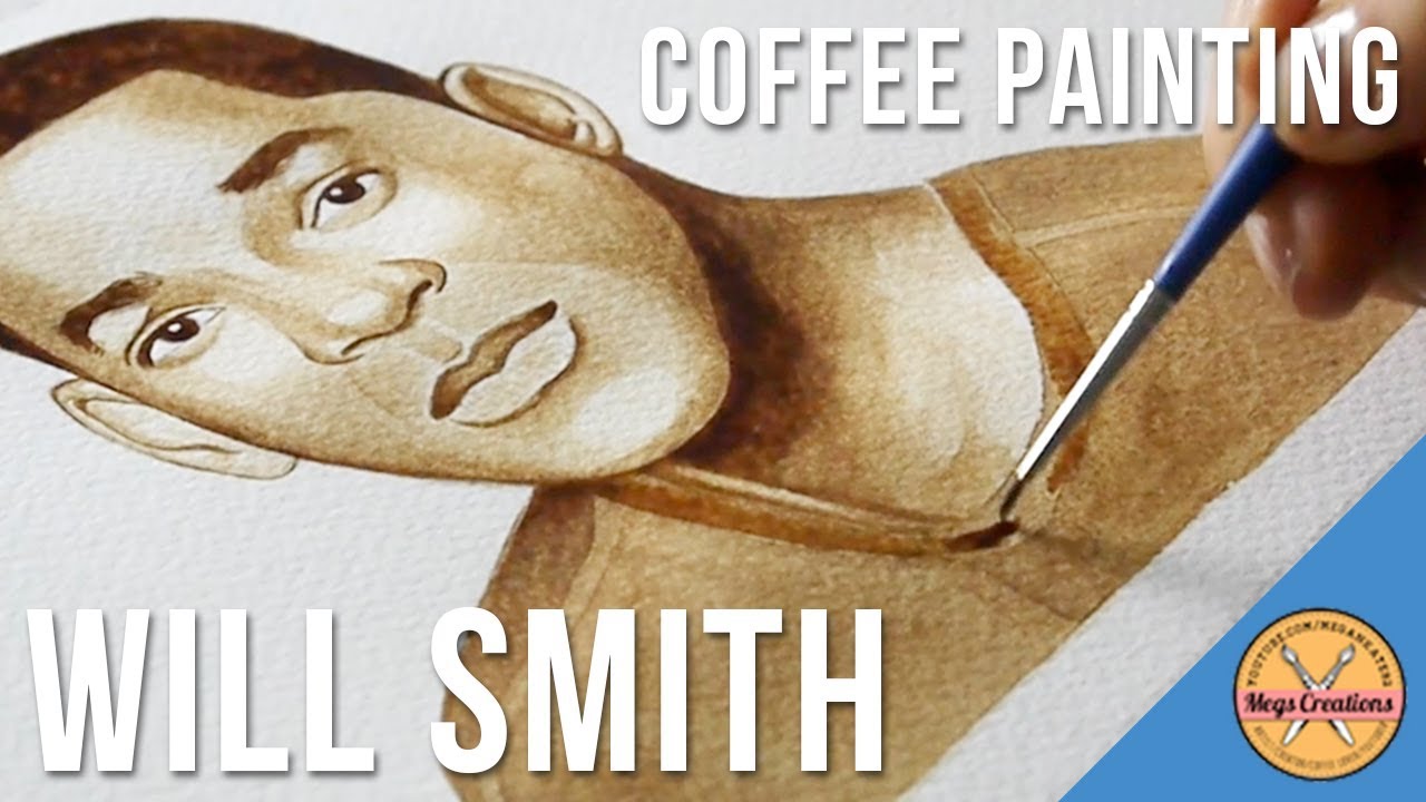 ☕️ WILL SMITH Motivational Coffee Painting || Megs Creations ☕️ - YouTube