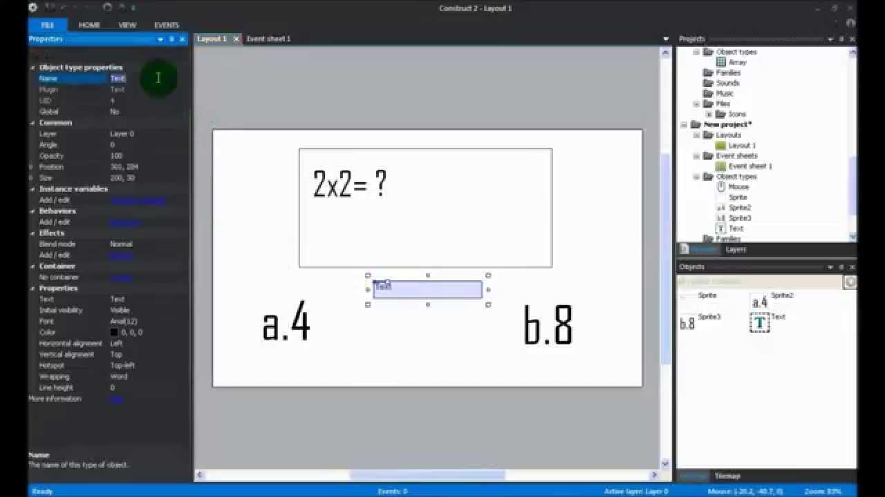 Create quiz game in construct 2 - YouTube