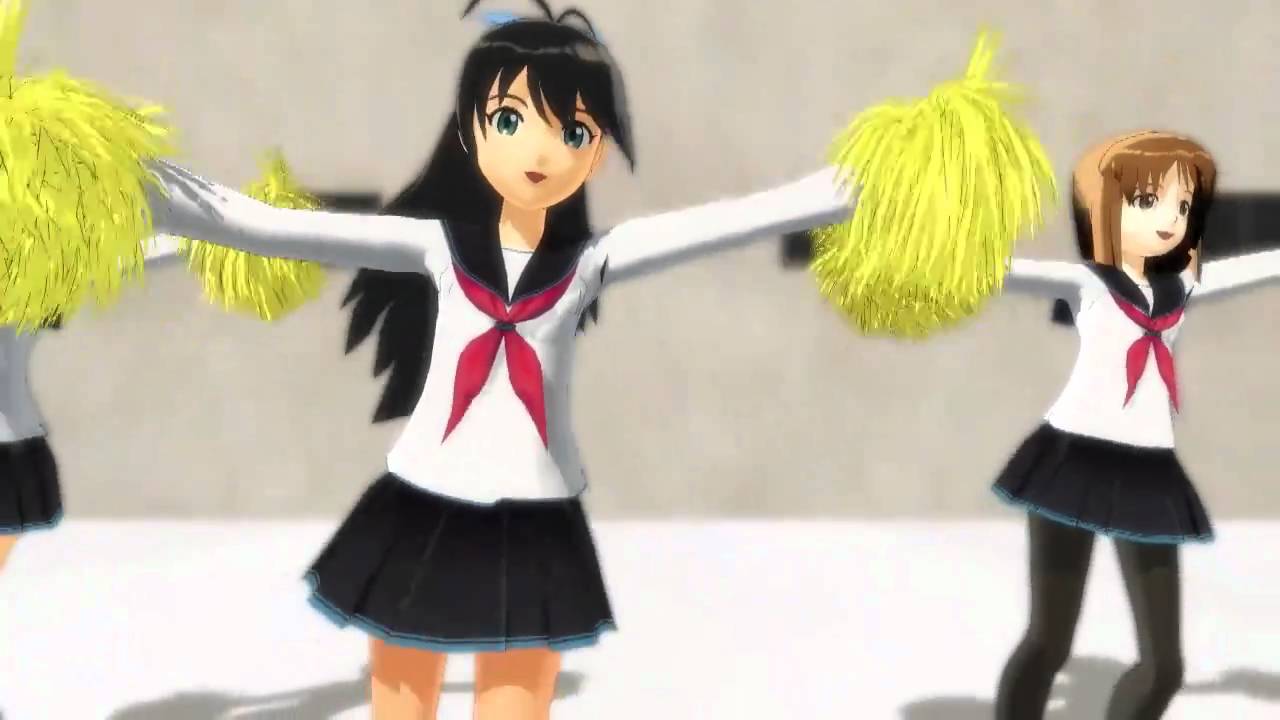 【MMD】YAHHO!! 響・真・雪歩 セーラー服 - YouTube