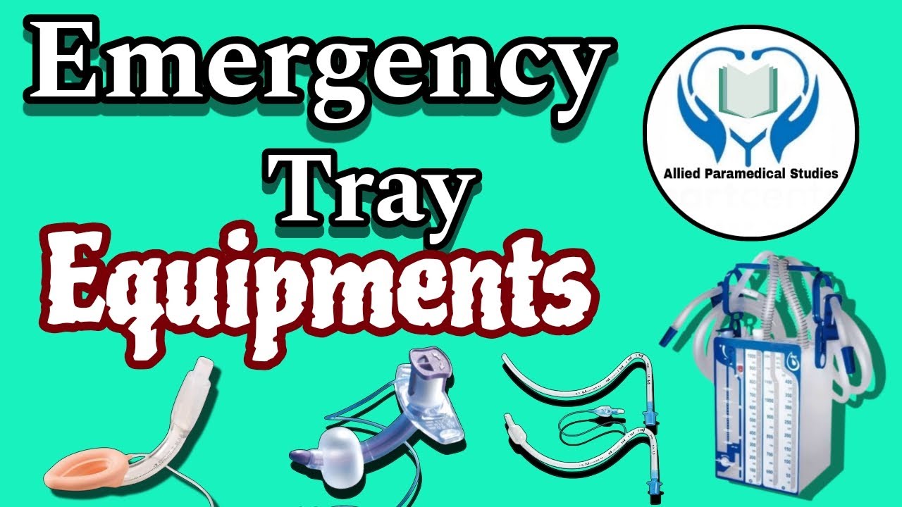 Emergency Tray | Emergency Equipments | Emergency necessary things ...