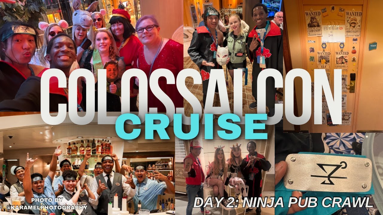Colossalcon Cruise 2025 Day 2: Ninja Pub Crawl | Con Vlog - YouTube
