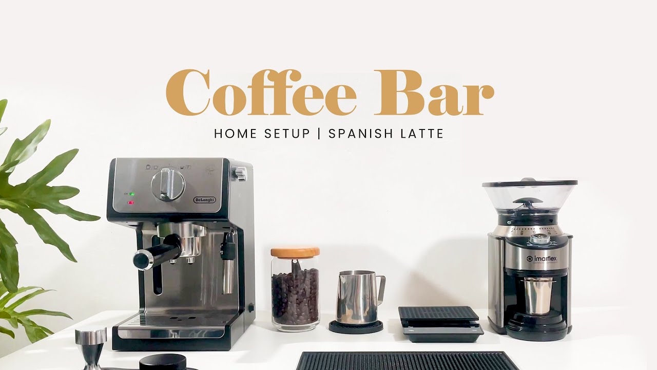 Coffee Bar Home Setup | Spanish Latte - YouTube