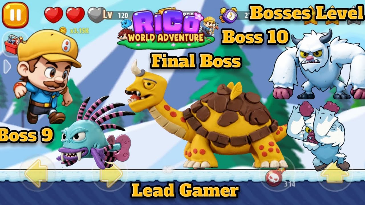 Super Rico Adventure Game | Bosses Level | Boss 9.10 Final boss #games ...