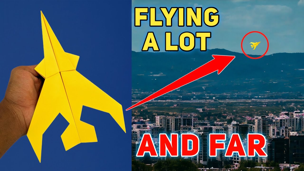 How to Make a Paper Airplane that FLY FAR and FAR! Paper Airplane - YouTube
