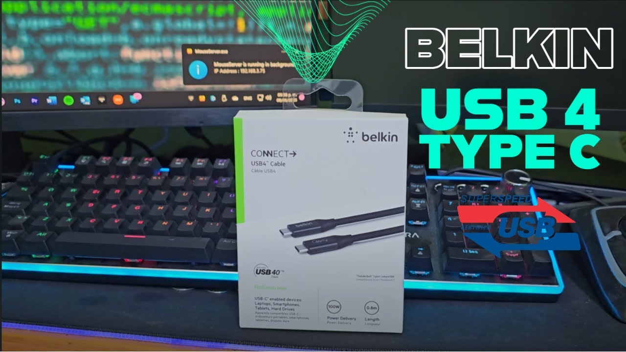 CABLE Belkin USB 4 review - YouTube