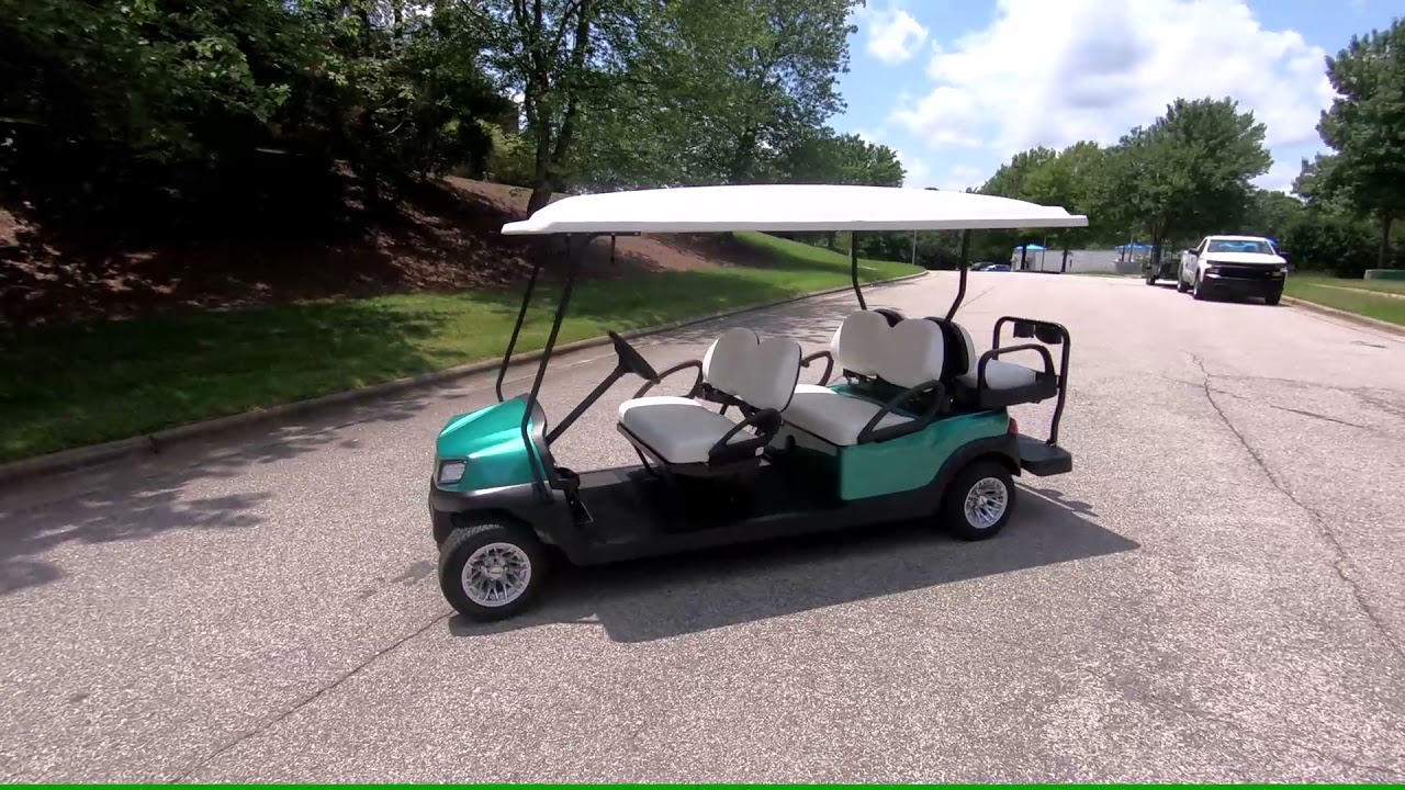 Club Car Tempo Limo Metallic Ocean Teal - YouTube