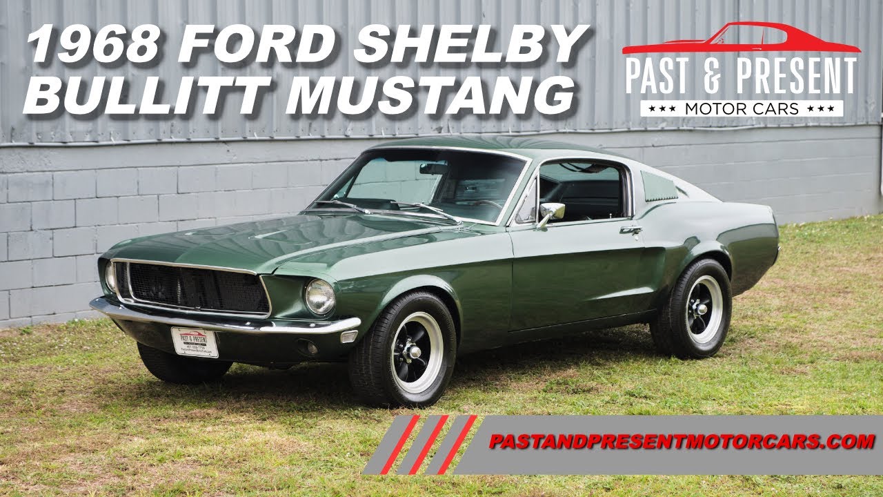 1968 Ford Shelby Bullitt Mustang Fastback Green Black 4 speed 216055 ...