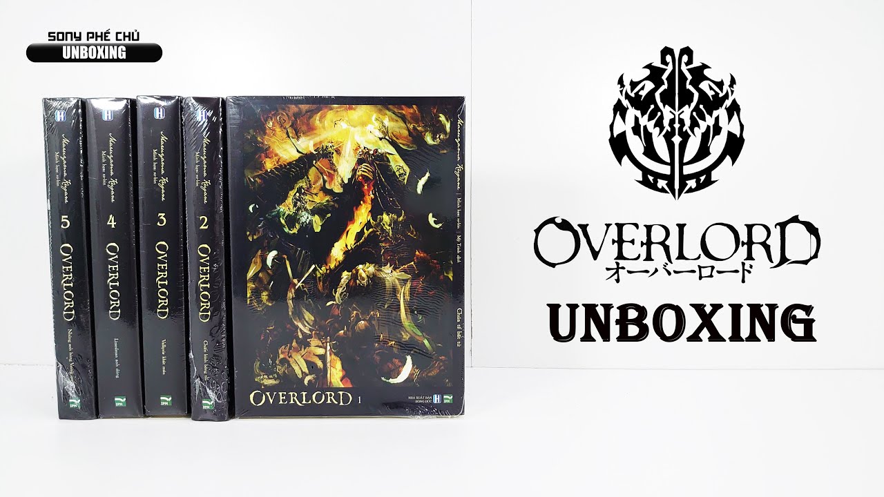 [UNBOXING -MANGA] Overlord - light novel Vol 01-05 - YouTube