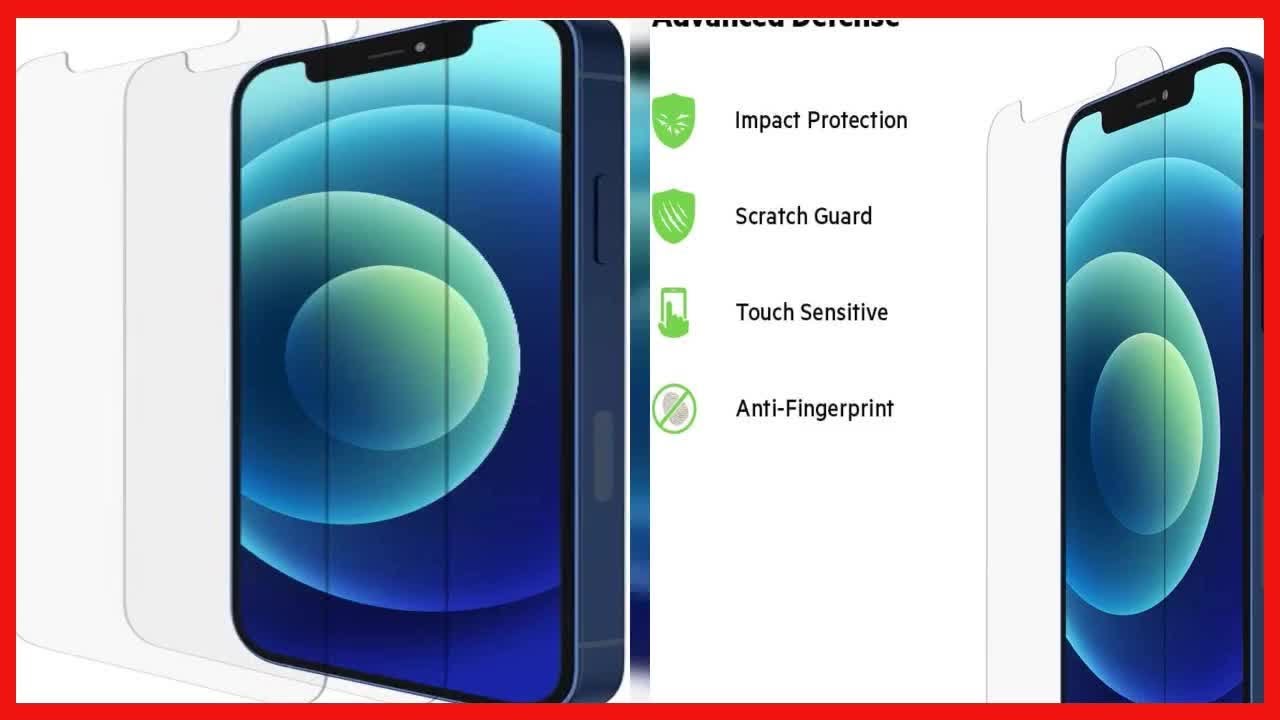 Great product - Belkin iPhone 12/12 Pro Screen Protector 2 Pack ...