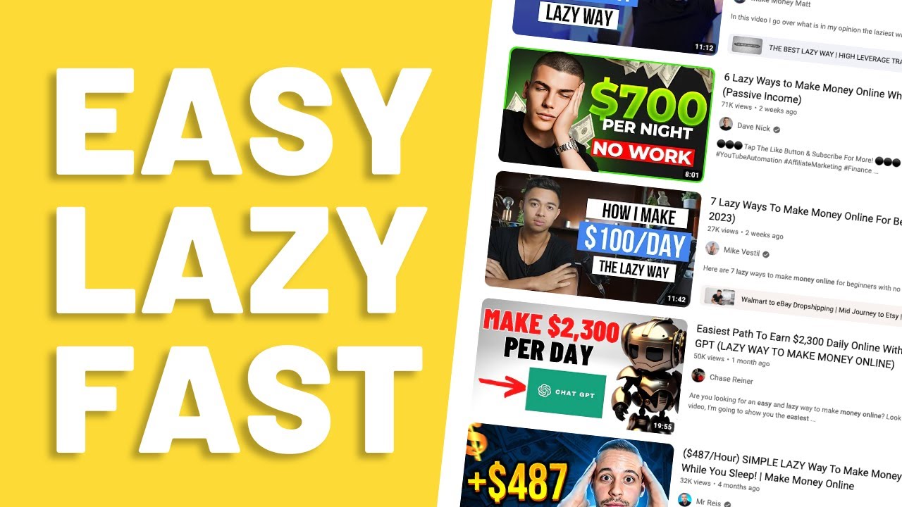 What’s Missing? Easy, Lazy, Fast Money Online - You Can't Have ALL 3 ...