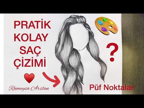 BASİT VE HIZLI SAÇ ÇİZİMİ-HAİR DRAWİNG