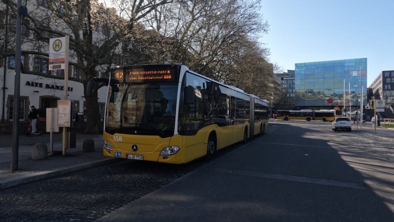 Mitfahrt: SSB Mercedes Benz Citaro C2 Capacity G Wagennumer: 7717 2025 ...