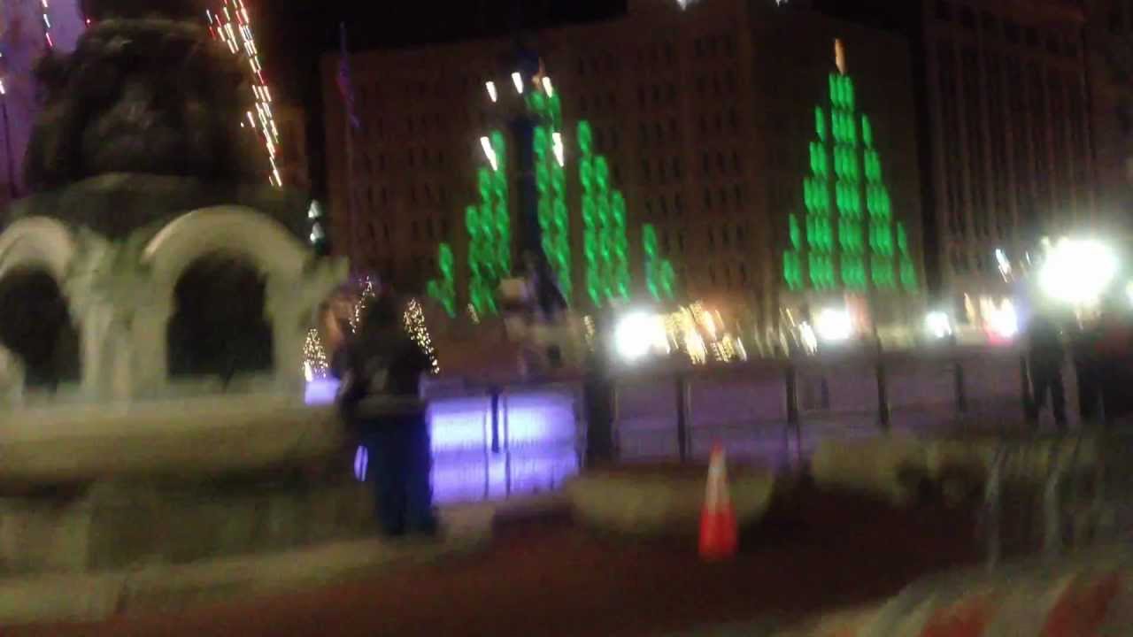 Monument Circle, Circle of Lights, Downtown Indianapolis, IN, Christmas ...