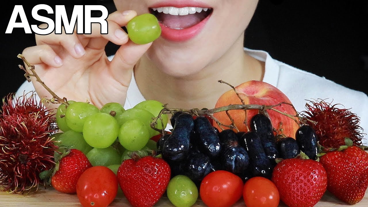 Asmr Popping Fruits Eating Sounds Mukbang No Talking πππ Youtube