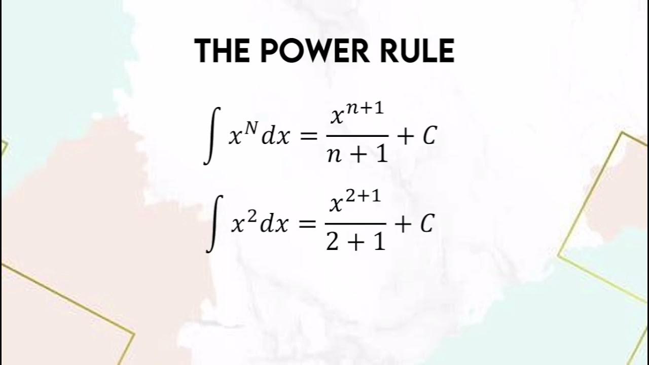 Basic Rules of Integration - YouTube