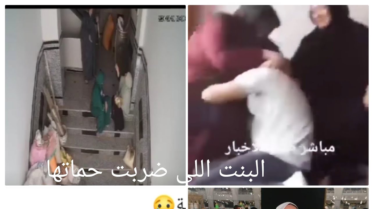 فيديو البنت اللى ضربت حماتها‼️وابنها نزل فى أول طائرة‼️وكاميرات
