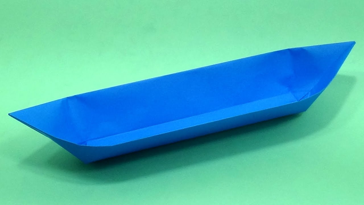 DIY Canoe Boat Tutorial - How to Make Origami Paper Boat That Floats ...