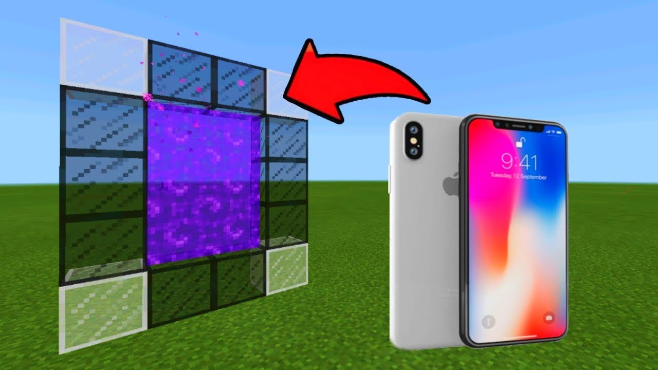 Minecraft Pe How To Make a Portal To The iPhone X Dimension - Mcpe ...