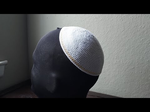 kippa judía a crochet paso a paso.. suscribete y comparte#crochet #kipa