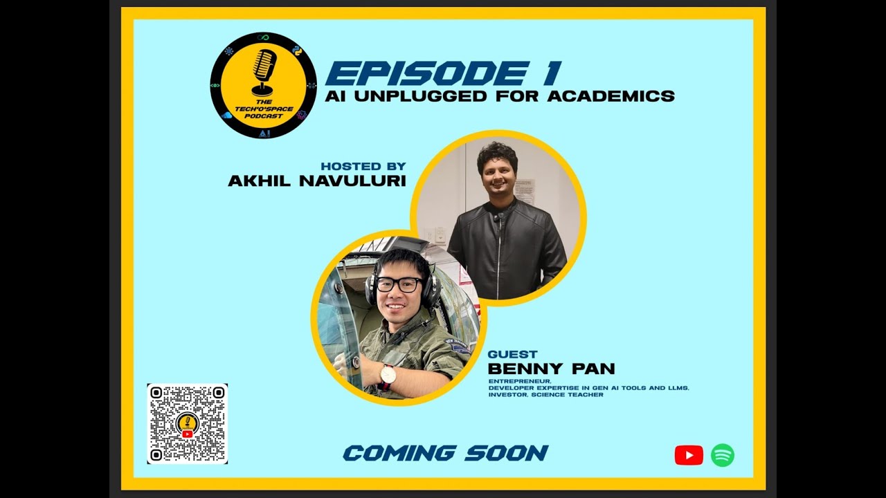 The Tech'o'Space Podcast Episode 01 - AI Unplugged For Academics - YouTube