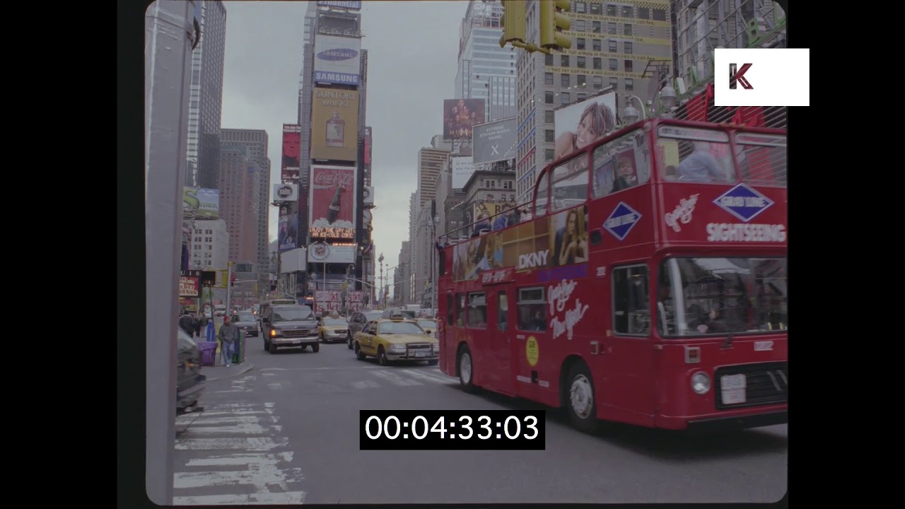 Times Square in Spring 2001, New York in HD from 35mm | Kinolibrary ...