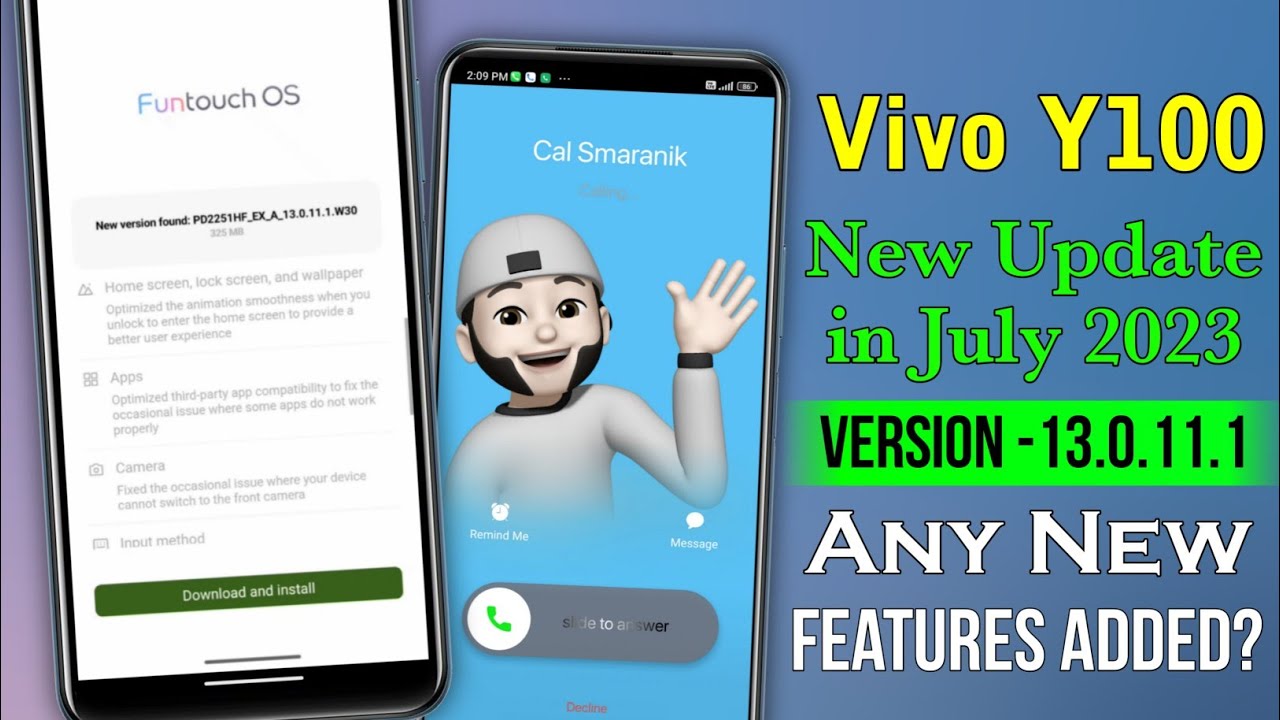 Vivo Y100A New Software Update | Vivo Y100A 13.0.11.1 Update - YouTube