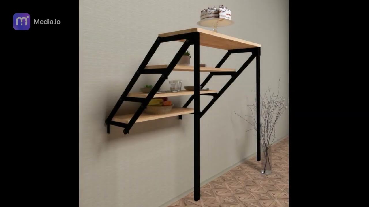 DIY 2 in 1 rack and table, DIY space saving Idea#1 - YouTube