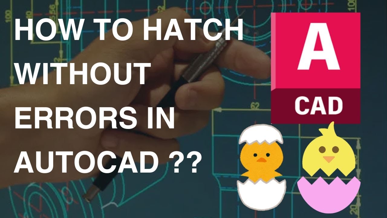 How to hatch any drawings without errors in AutoCAD !! - YouTube