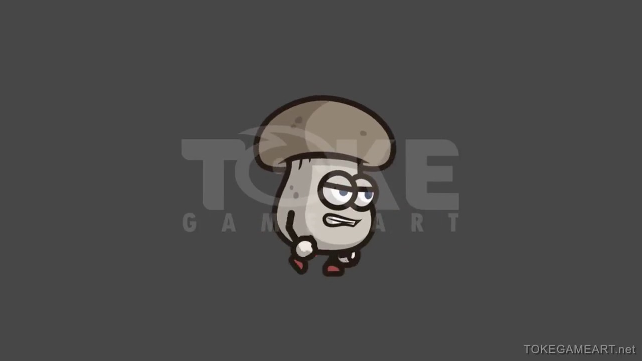 Mushroom Guy - 2D Character Sprite - YouTube
