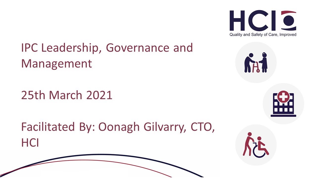 Webinar: Guidance on IPC Leadership, Governance and Management - YouTube