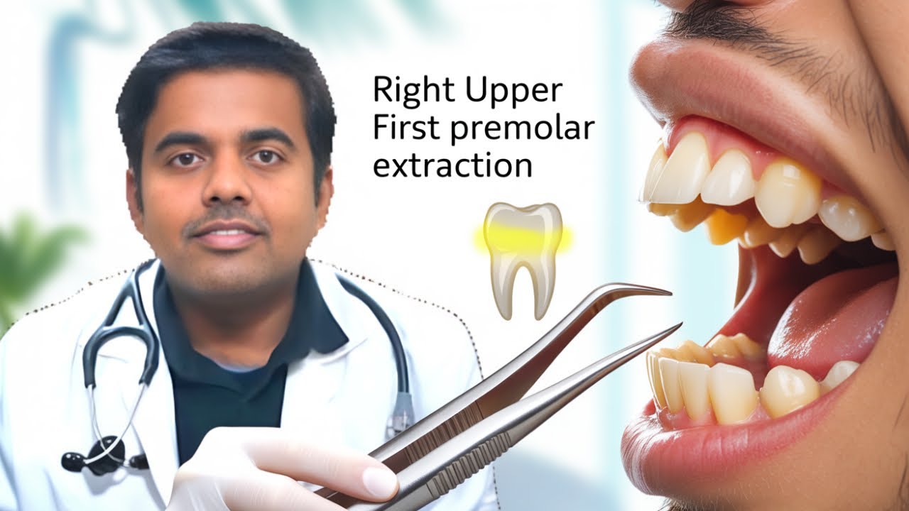 Live Tooth Extraction | Extraction of upper right premolar during ...