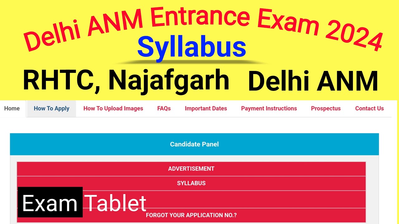 Delhi ANM Entrance Exam 2024 RHTC ANM Entrance Exam 2024 Delhi delhi-anm-entrance-exam-2024-rhtc-anm-entrance-exam-2024-delhi