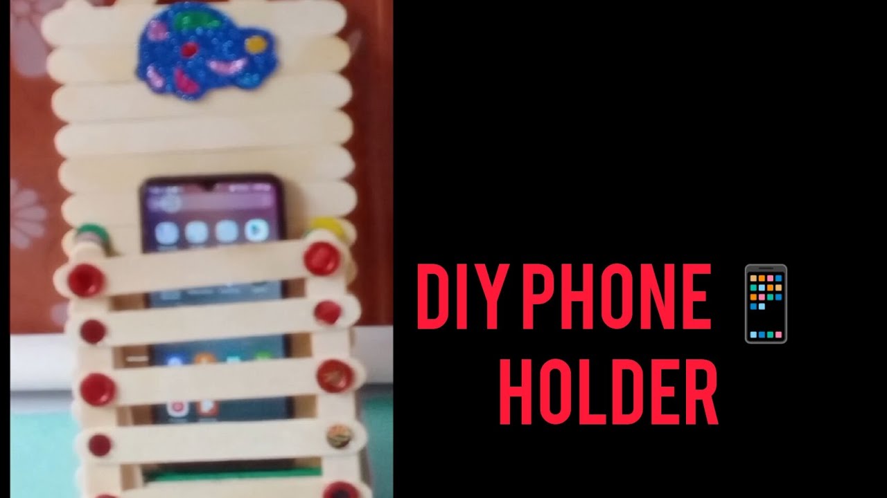 DIY phone 📱 holder #entertainment - YouTube