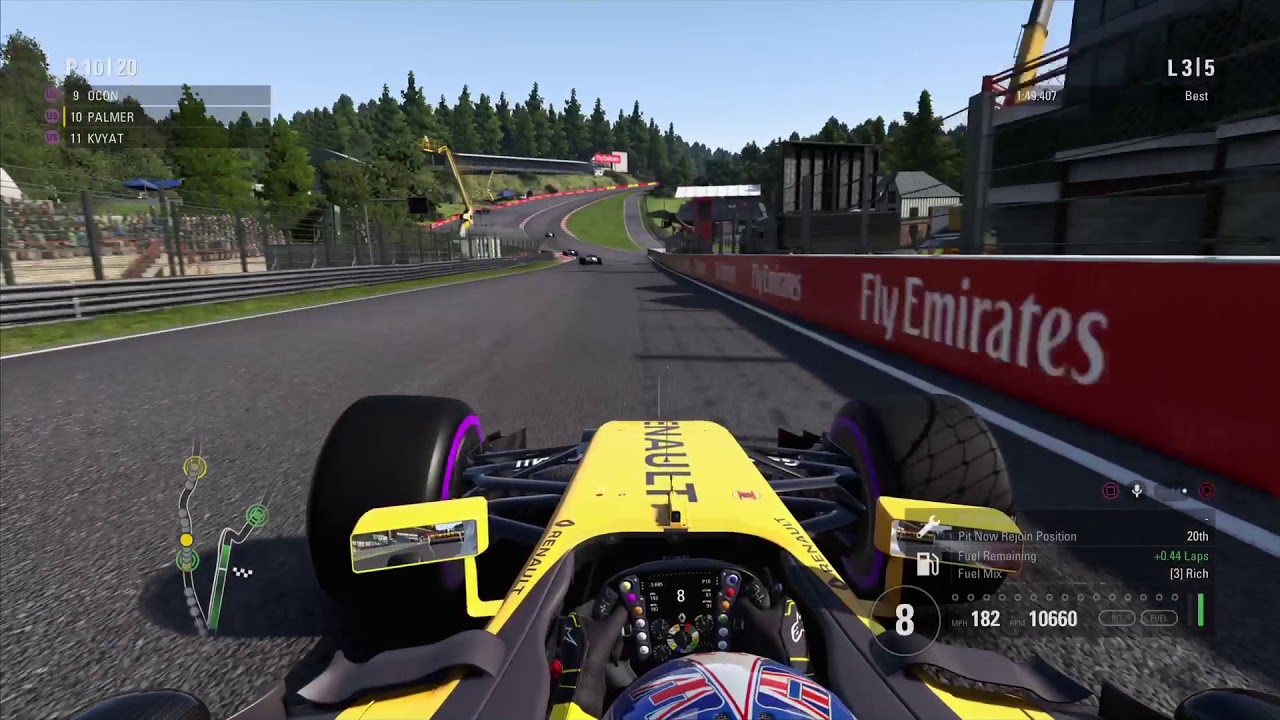 Codemasters F1 2017 Belgium GP PS4 Pro - YouTube