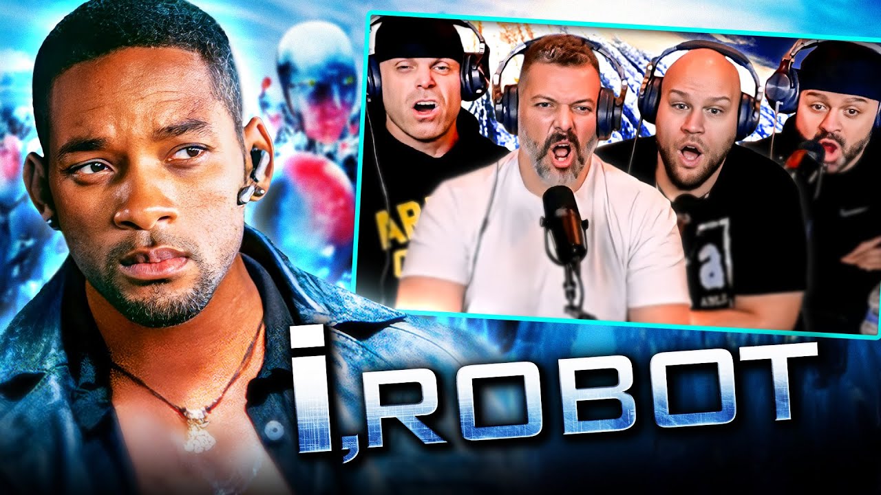 First time watching i, Robot movie reaction - YouTube