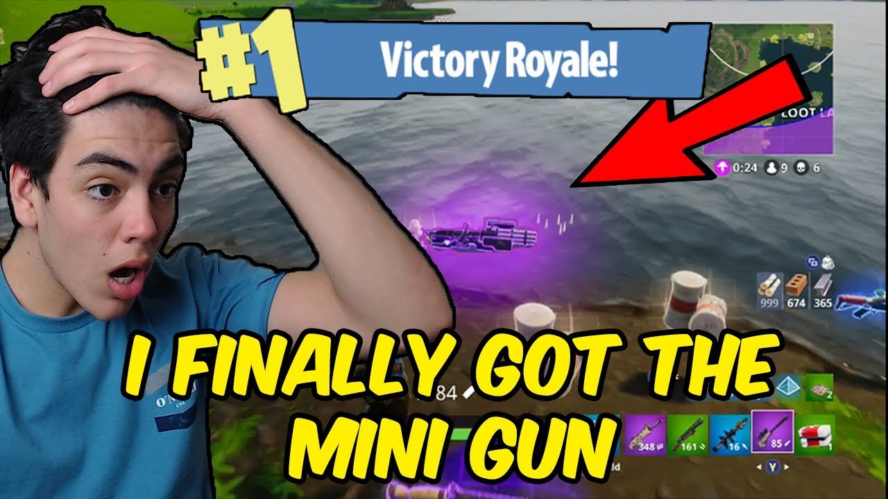 I Finally Got The Mini Gun|Fortnite Battle Royale - YouTube