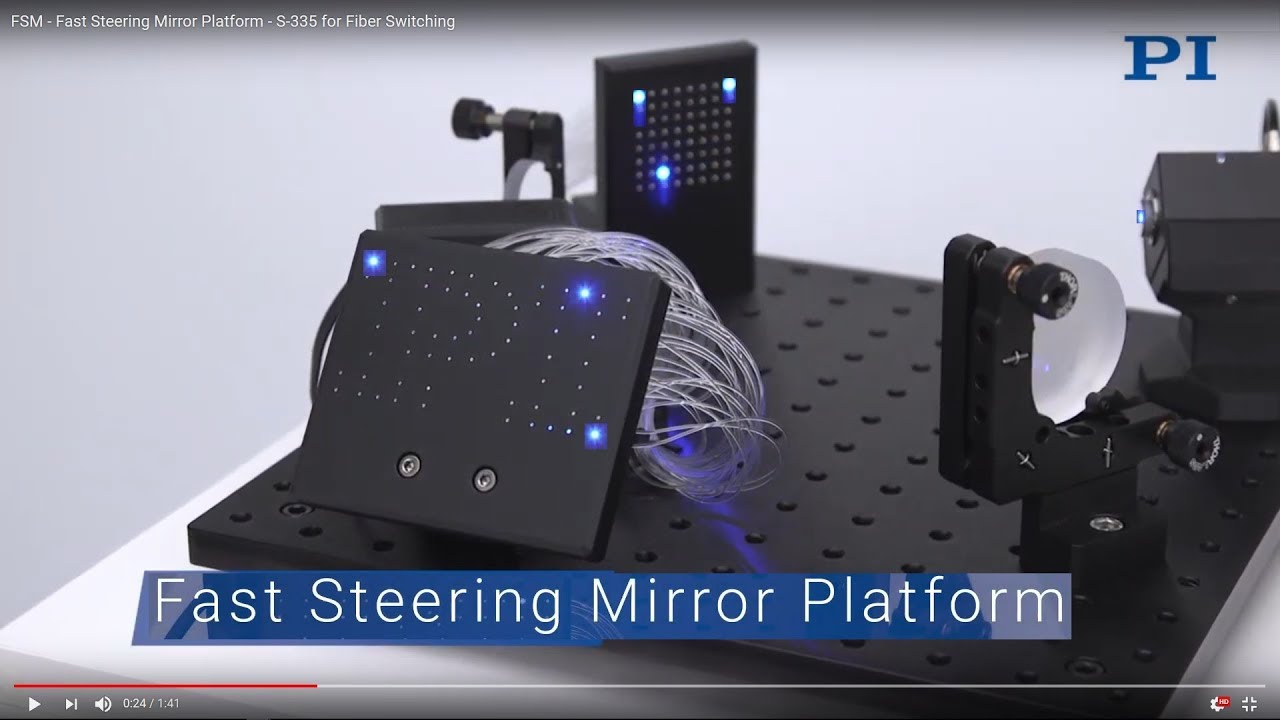 FSM - Fast Laser Beam Steering Mirror Platform - S-335 Piezo Mirror ...