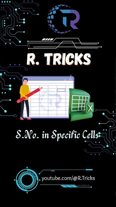 S No In Specific Cellsrtricks Computertricks Computer Tricks Msexcel Excel Msoffice