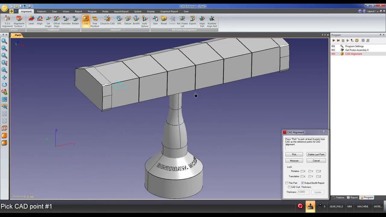 Model CAD Nikon Metrology CMM Manager 3 5 - YouTube