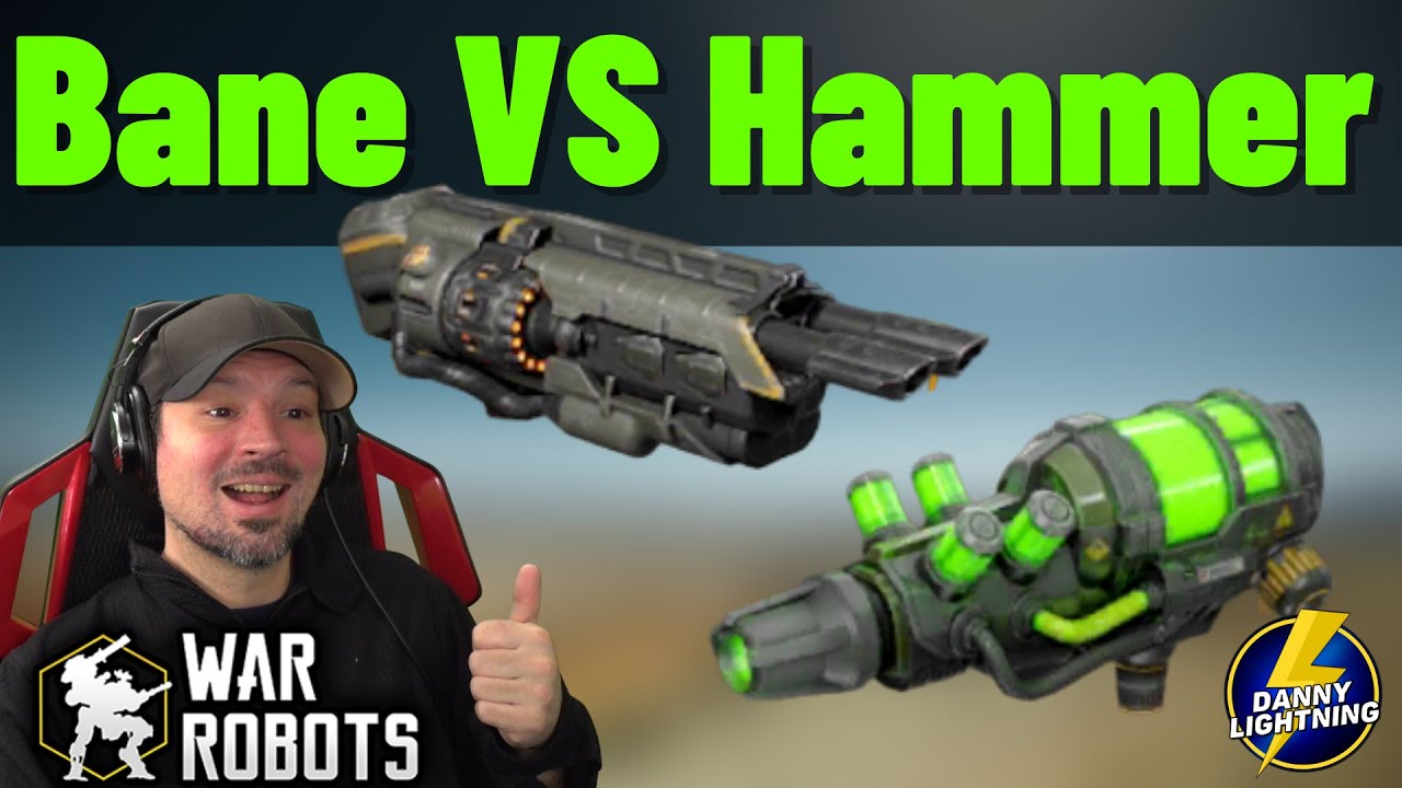 War Robots Hammer Vs Bane Weapon Comparison War robots MK3 Gameplay WR ...