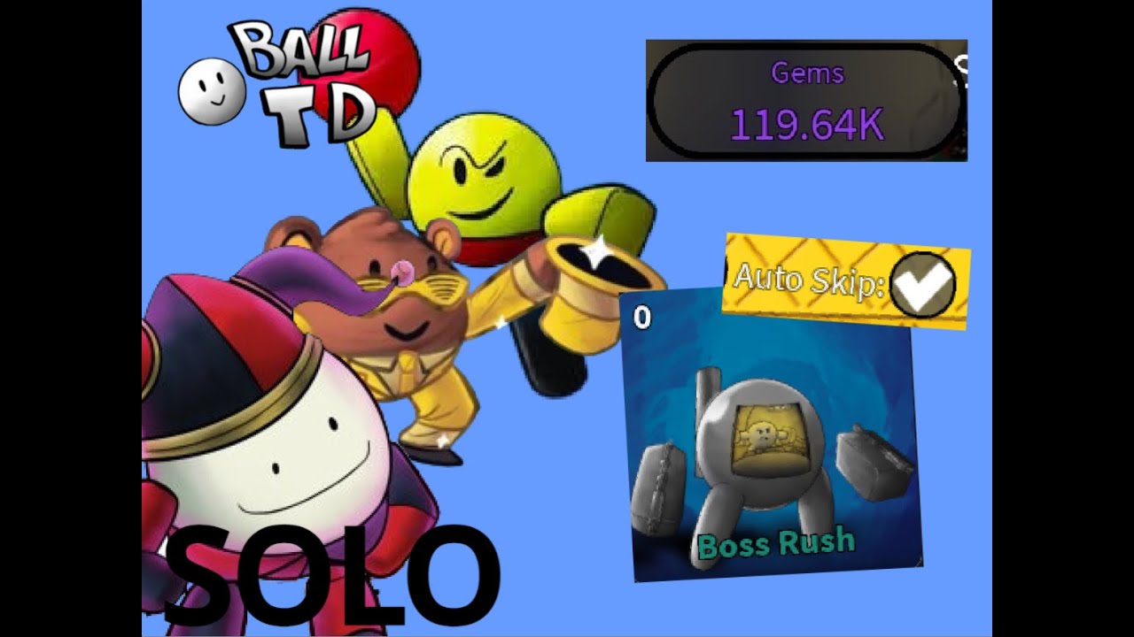 Best Strategy To SOLO BossRush !! (Roblox Ball TD) - YouTube
