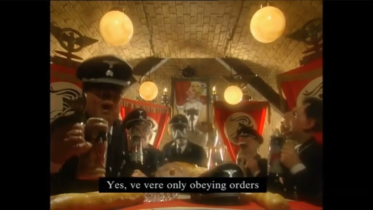 Spitting Image - We Were Only Obeying Orders - YouTube
