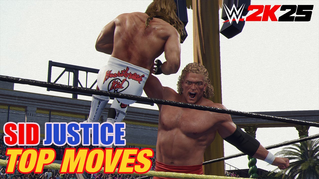 SID JUSTICE TOP MOVES | WWE 2K25 - YouTube