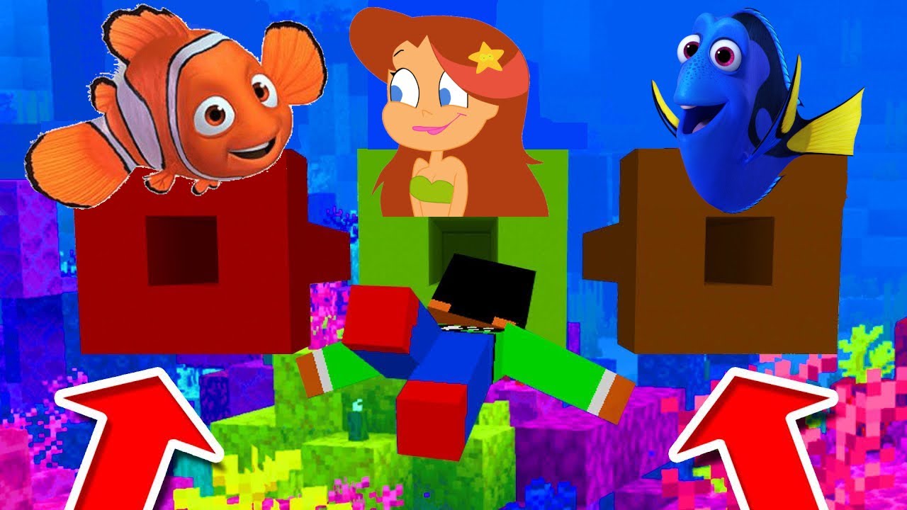 NE CHOISISSEZ PAS LE MAUVAIS TROU D'EAU SUR MINECRAFT ! Marina , Nemo ...