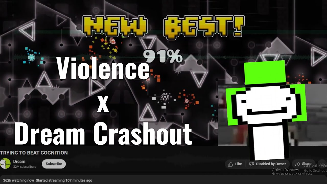 Dream Gets 91% on Cognition (Violence x Dream Crashout) - YouTube