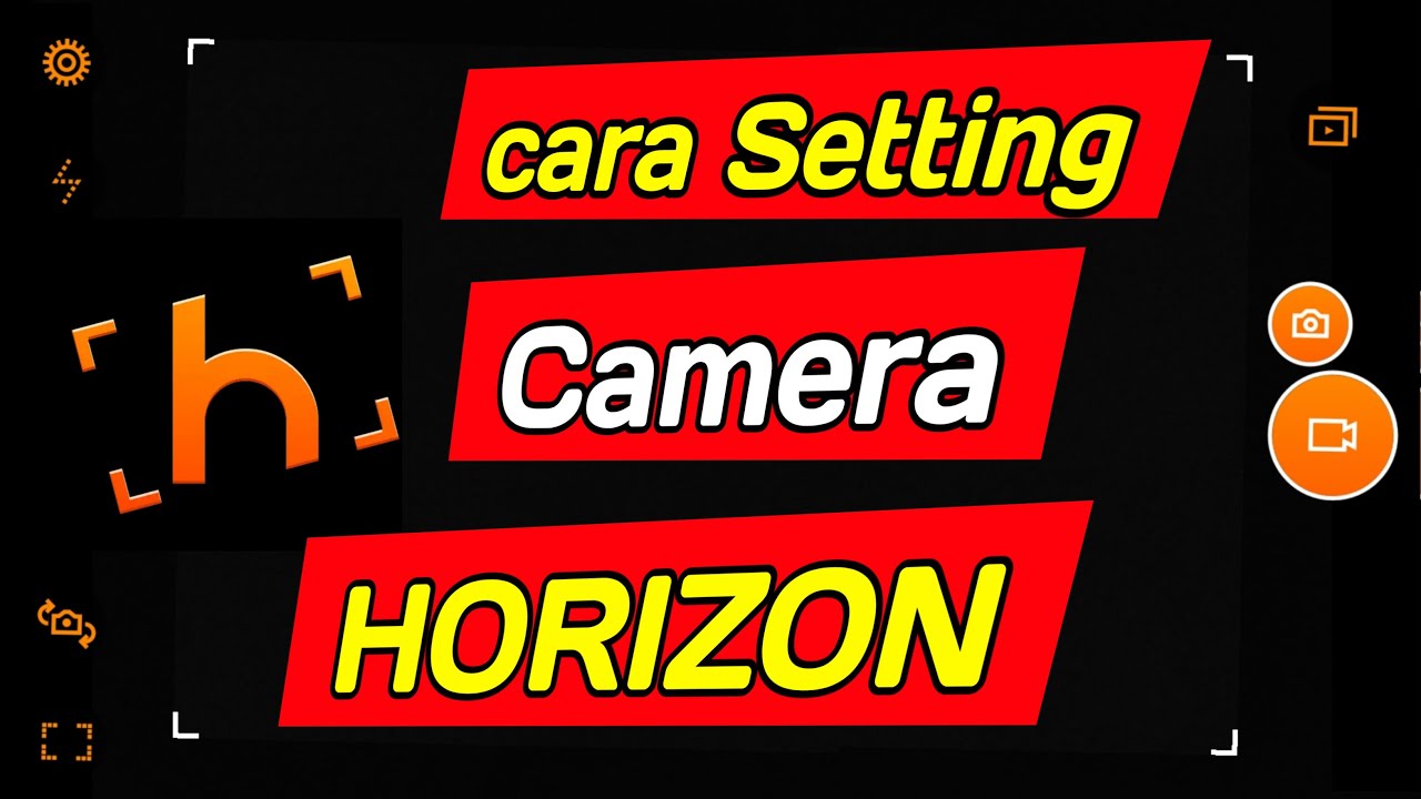 Setting kamera horizon - YouTube
